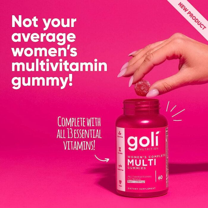 Goli Women's Complete Multi Vegan Gummies 60PCs | Wellgo International ...